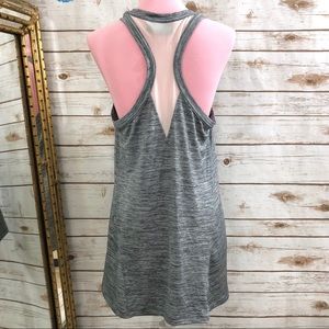 Athleta | Tops | Athleta Grey Heather Utopia Mesh Inset Tank | Poshmark
